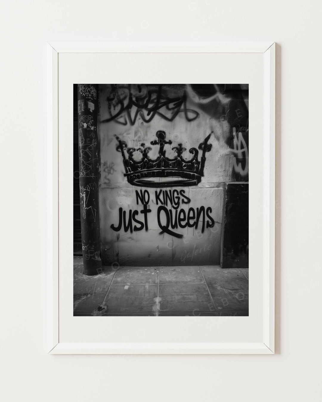 Affiche d'Art I No Kings Just Queens I Edition Limitée – CEBO Galerie